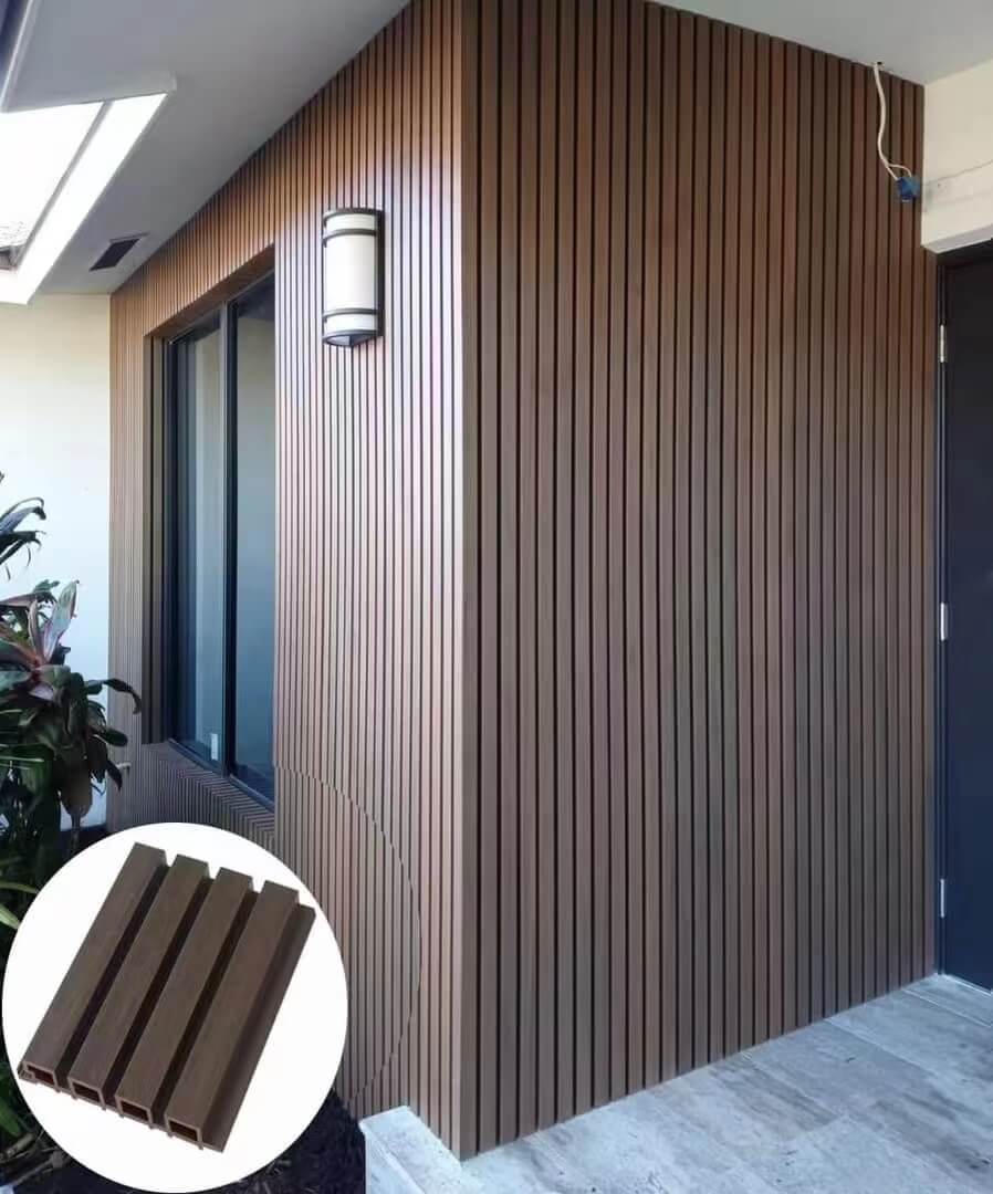 Composite Wall Cladding Walnut – Timber-Style Exterior – Available in